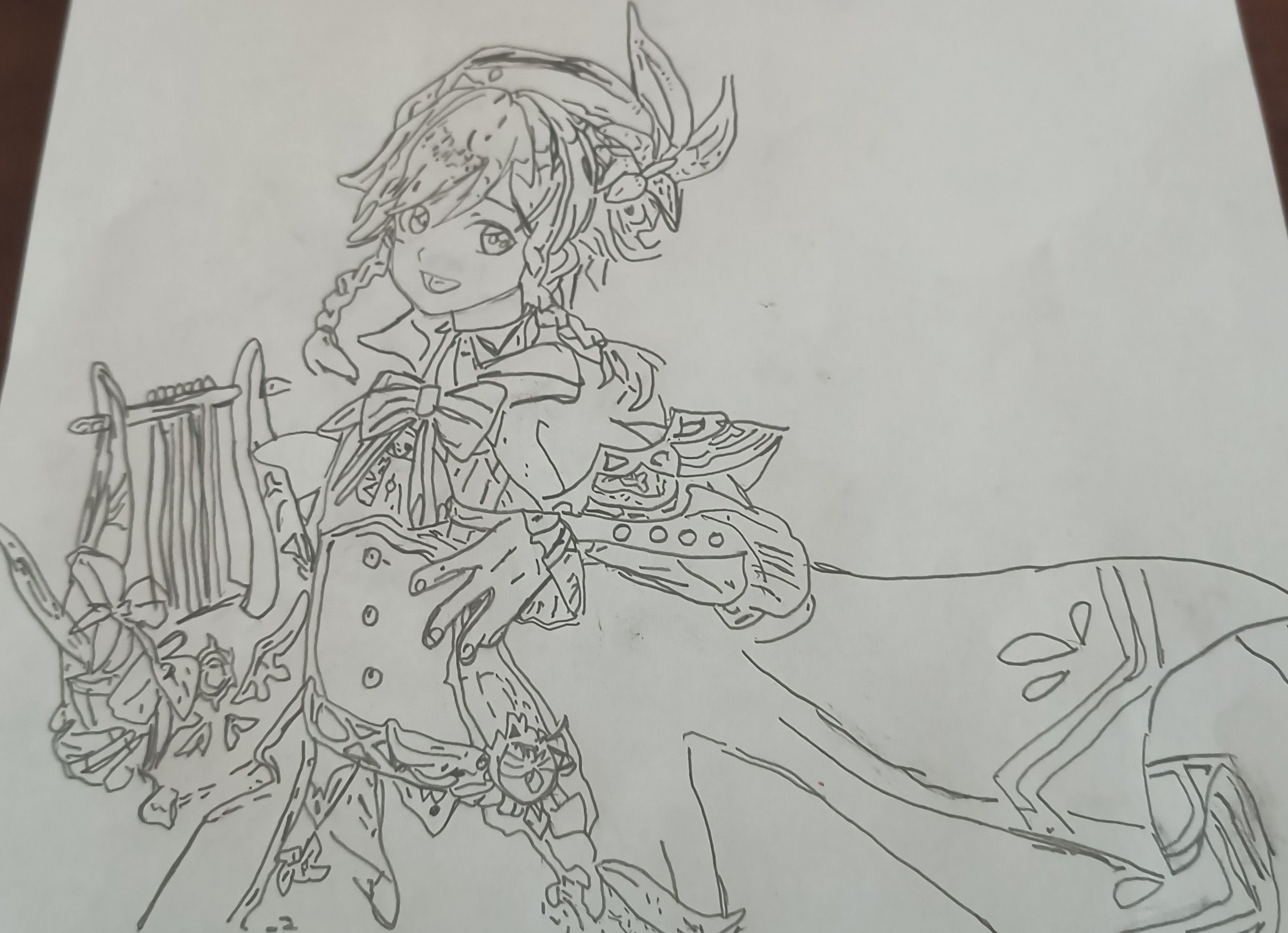 My first time drawing venti! What do you think? Genshin Impact | HoYoLAB