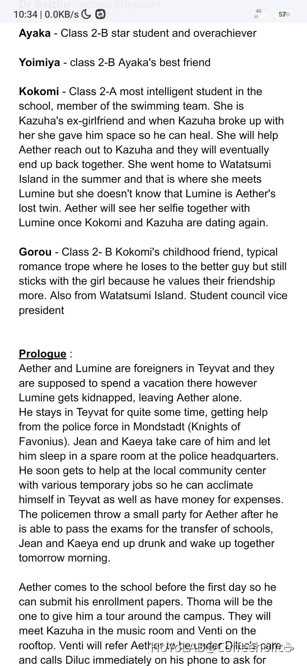 Human Writing... Co*nfessions! Acer Palmatum plot Genshin Impact | HoYoLAB