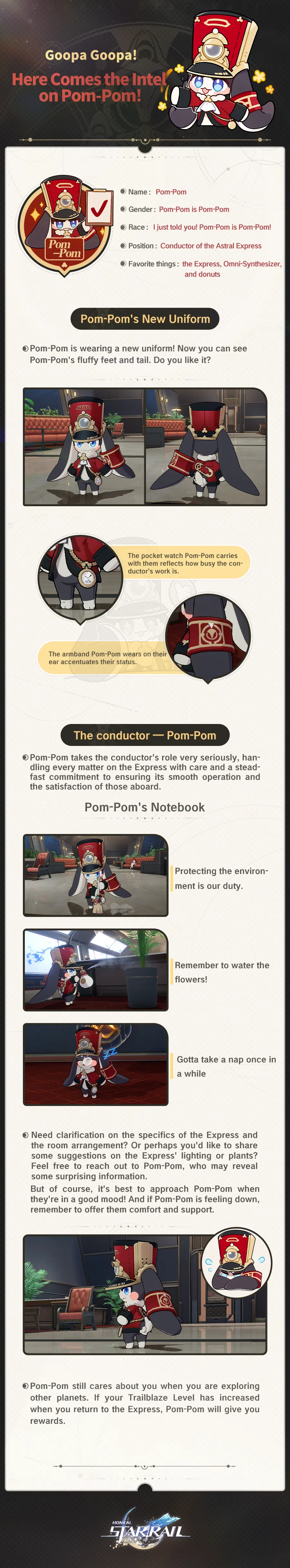 Goopa Goopa! Here Comes the Intel on Pom-Pom! Honkai: Star Rail | HoYoLAB