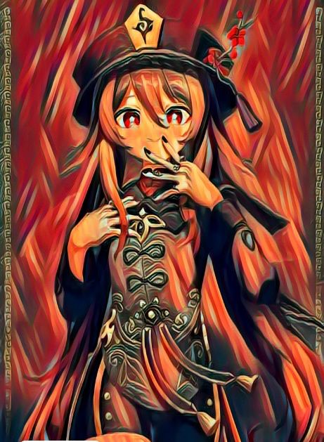 Hu Tao on Fire Genshin Impact | HoYoLAB