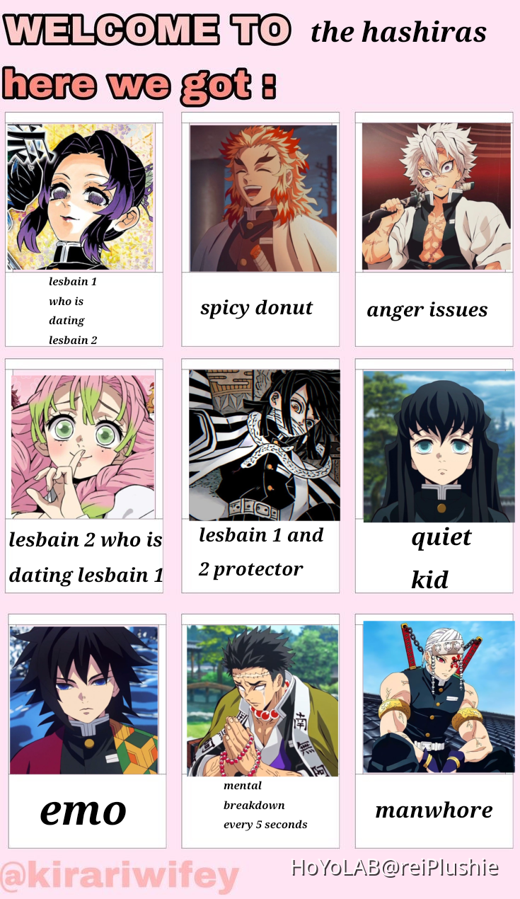 the hashiras | HoYoLAB