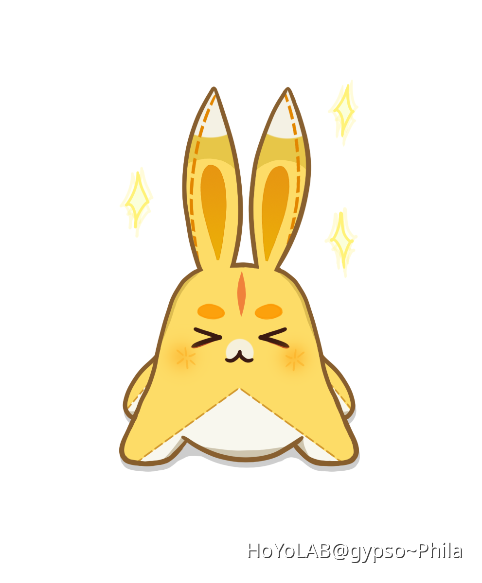 A quick drawing of Yuegui because I love this smol thing radiating ...