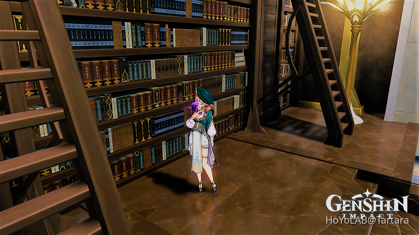 Lisa Photoshoot on Sumeru Academy Genshin Impact | HoYoLAB