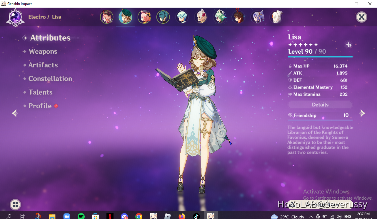 I finally got her skin! LIVE LOVE LAUGH LISA Genshin Impact | HoYoLAB