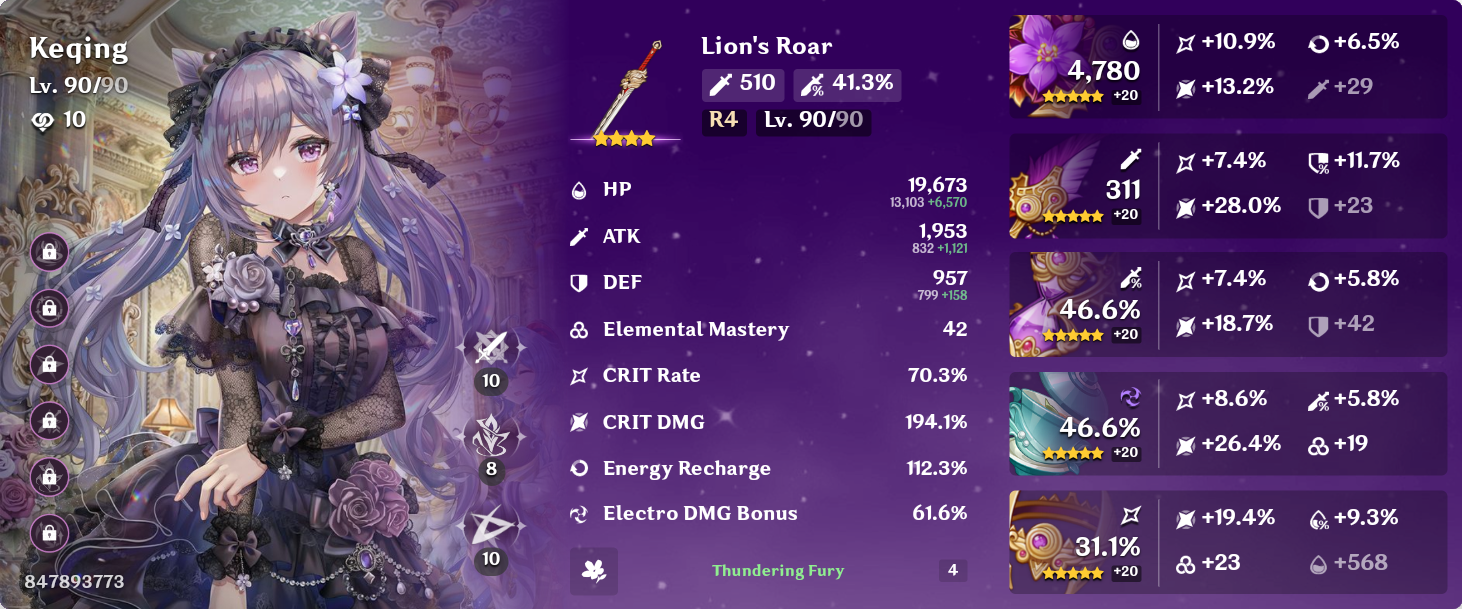 Keqing Aggravate (UPDATED) Genshin Impact | HoYoLAB