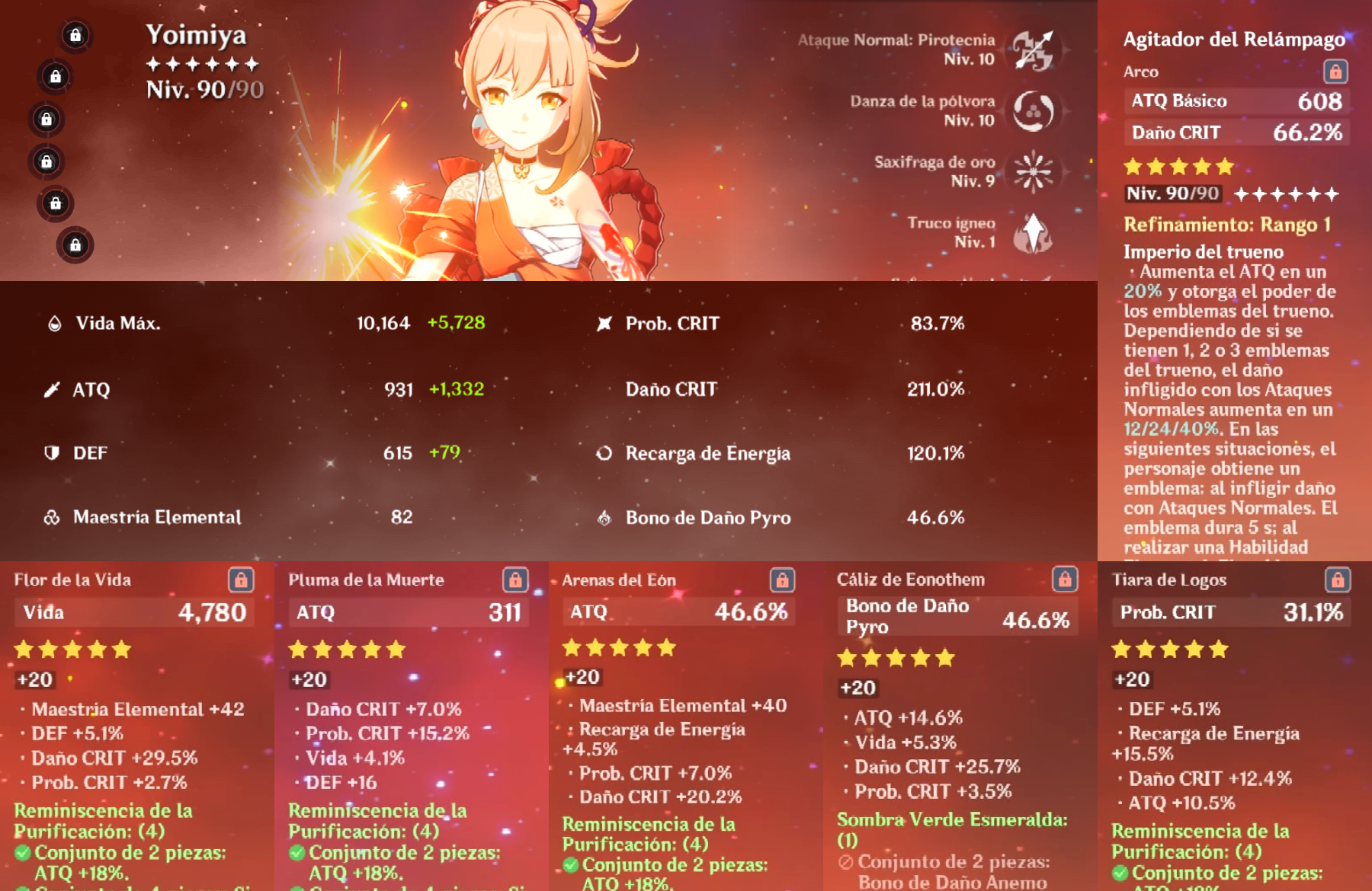 Build Yoimiya DPS (My Build) Genshin Impact | HoYoLAB