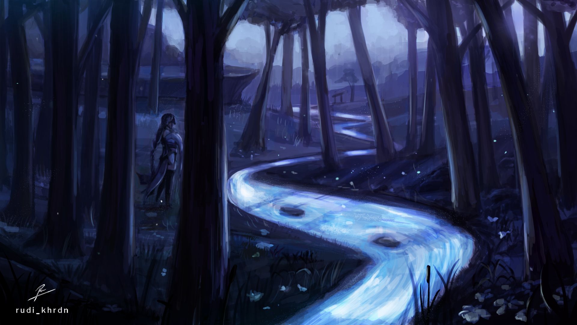 Inazuma forest+river landscape Genshin Impact | HoYoLAB