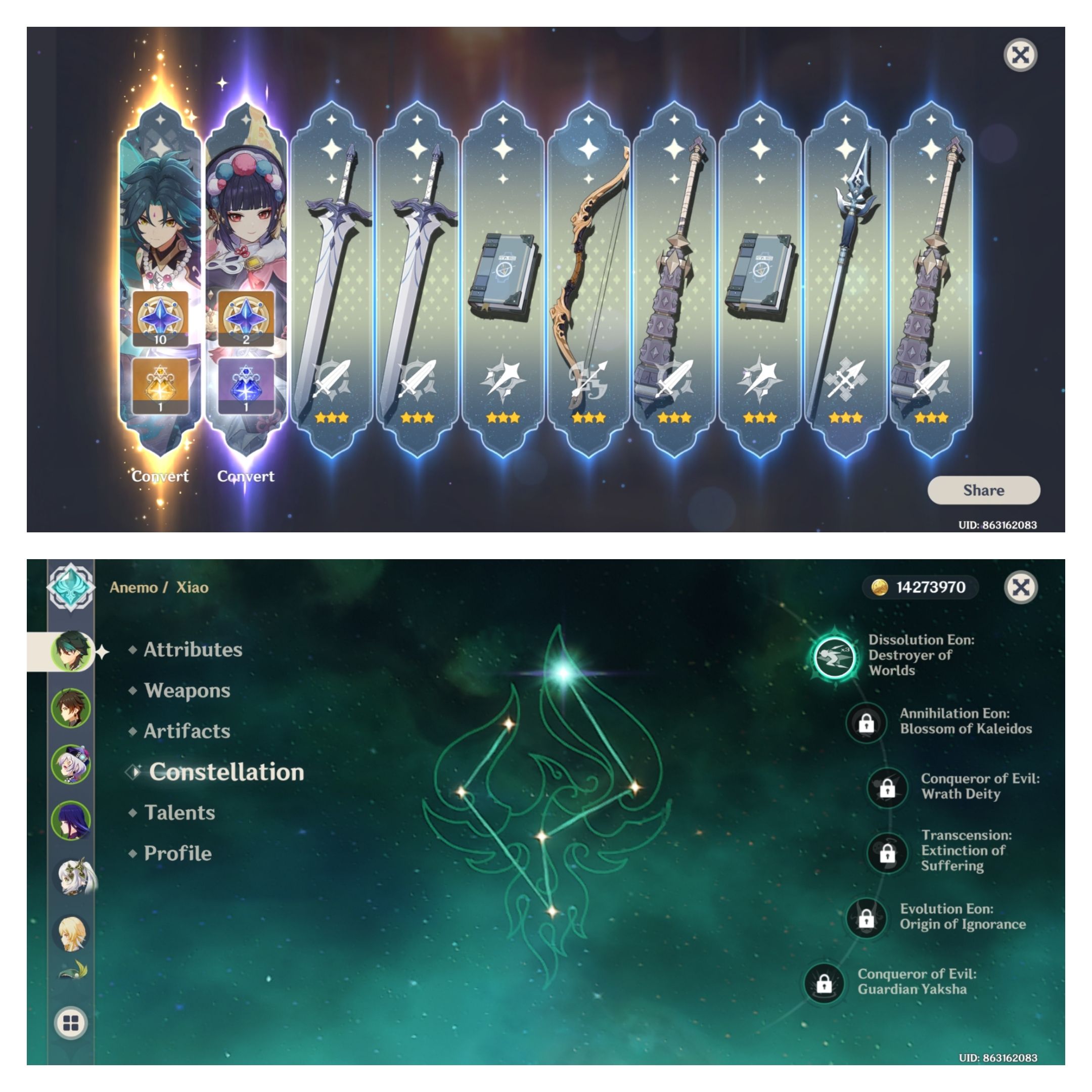 C1 XIAO & NEW CONSTELLATIONS!! 😍🥰 💖 Genshin Impact | HoYoLAB