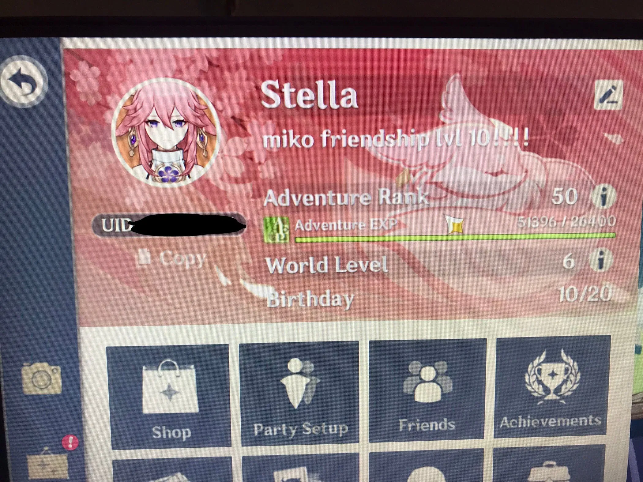 finally the miko namecard!!! Genshin Impact | HoYoLAB