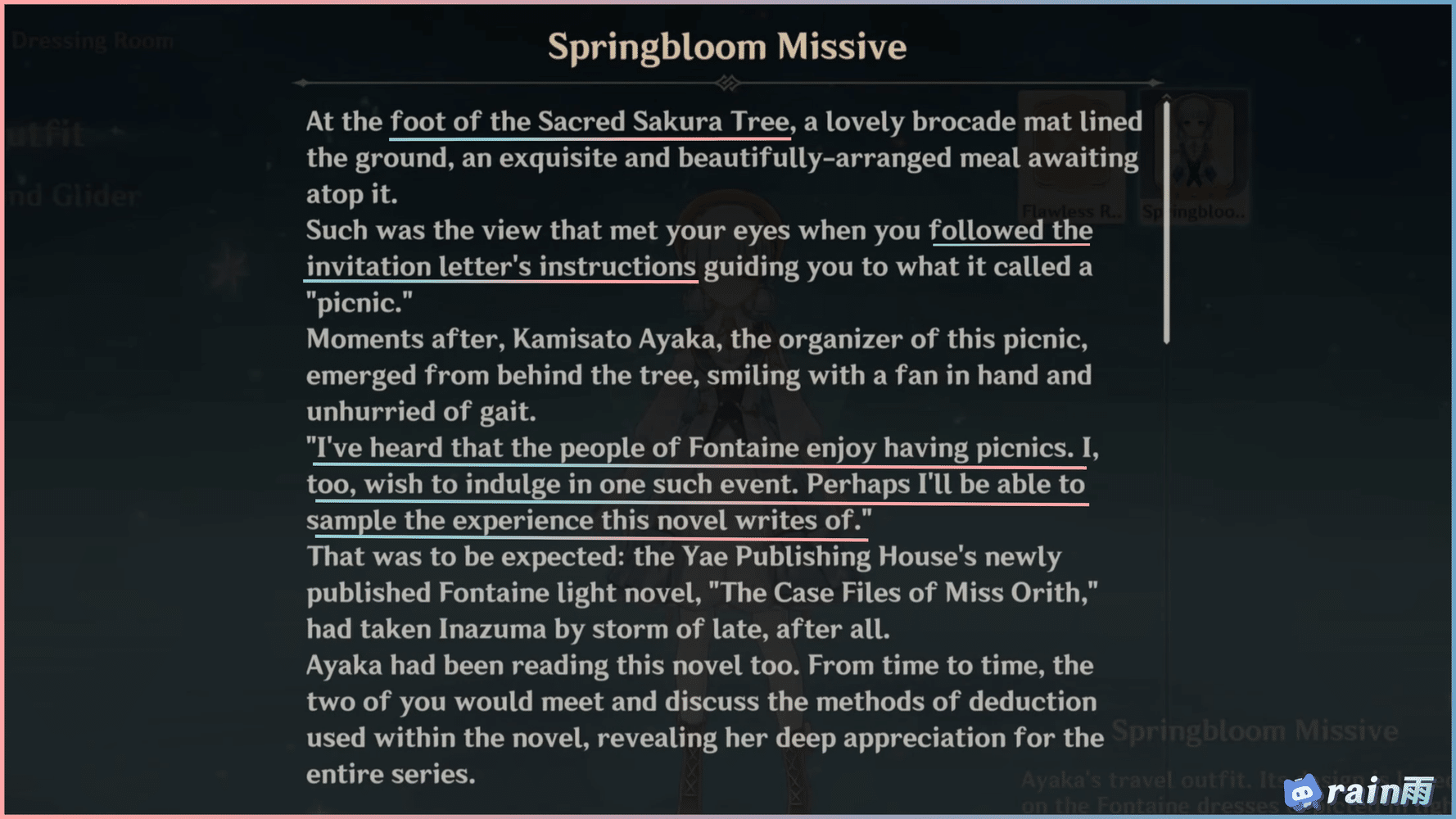 Outfit Analysis Springbloom Missive Genshin Impact | HoYoLAB