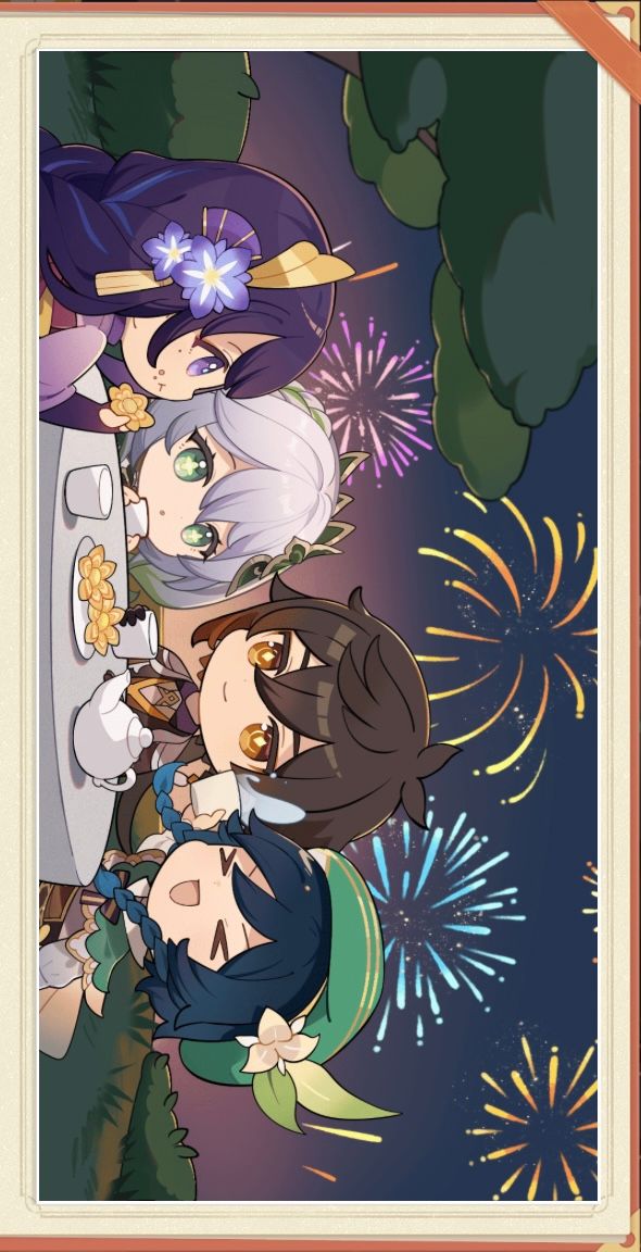 Why dose it look like Venti is throwing water at Zhounghli Genshin ...