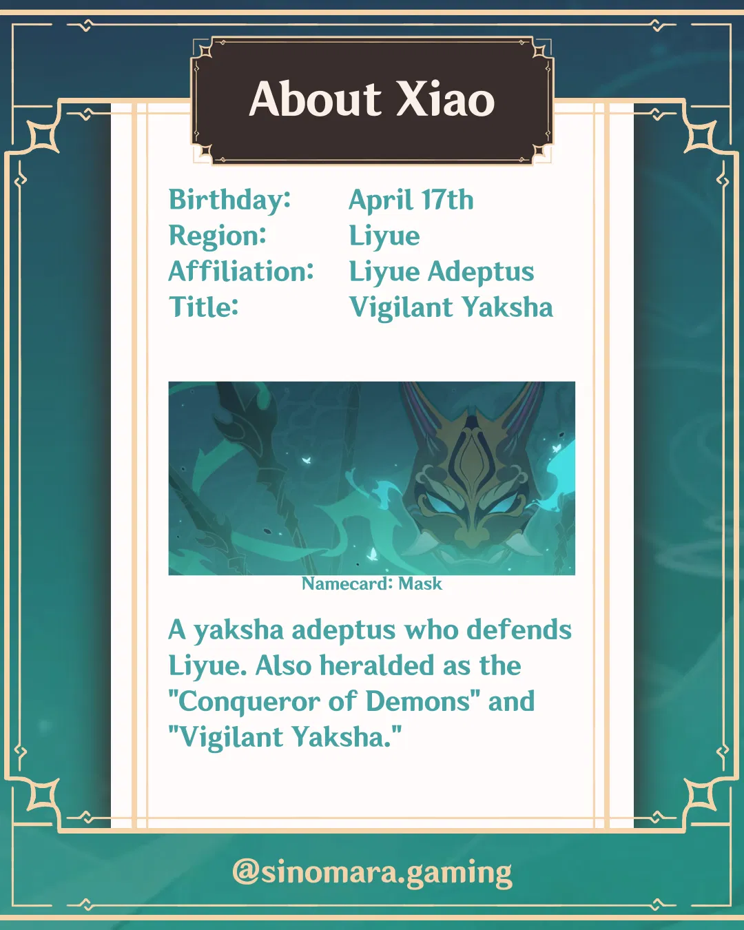 Xiao Main DPS Build Genshin Impact | HoYoLAB