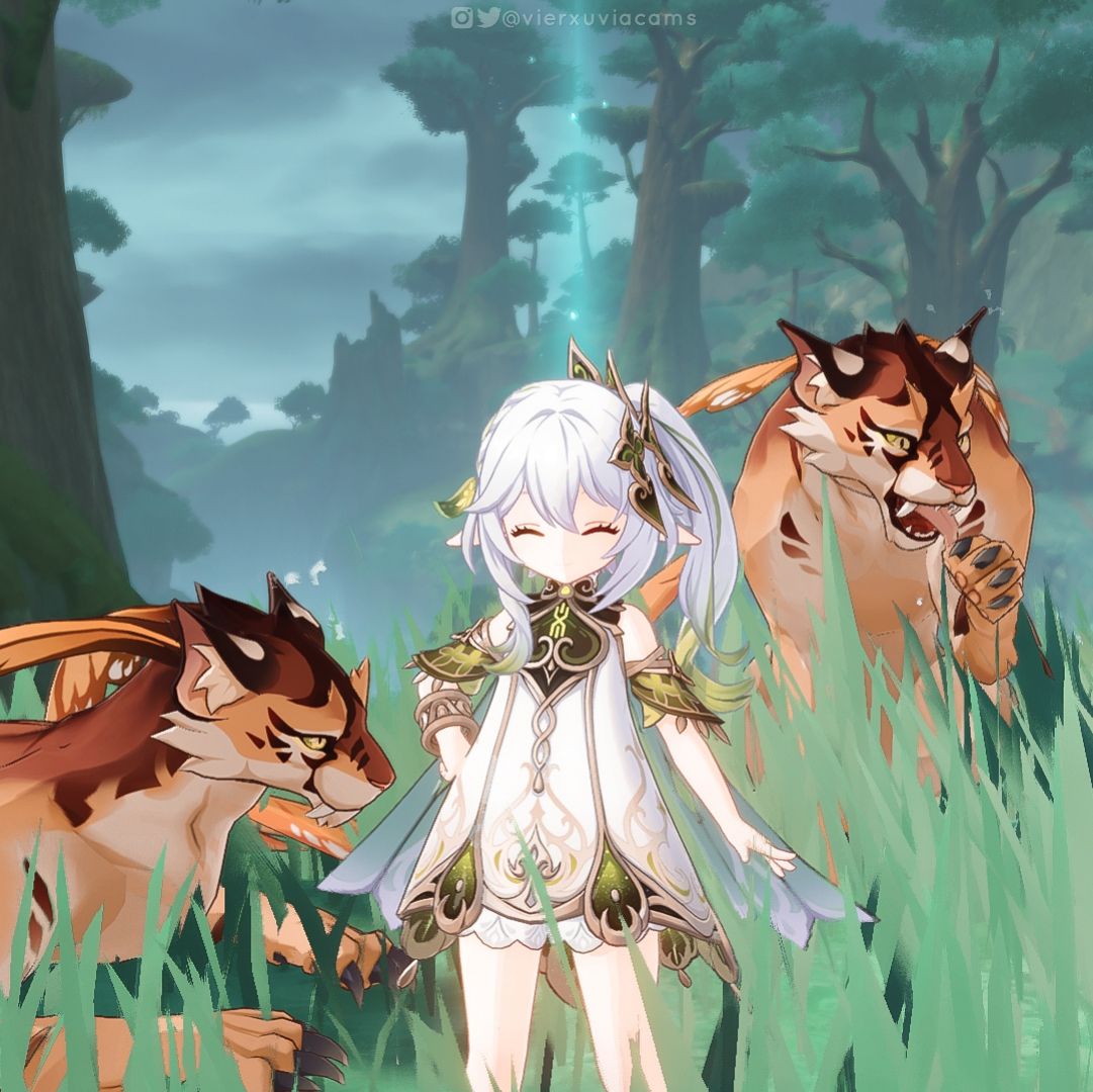 nahida with rishboland tiger Genshin Impact | HoYoLAB