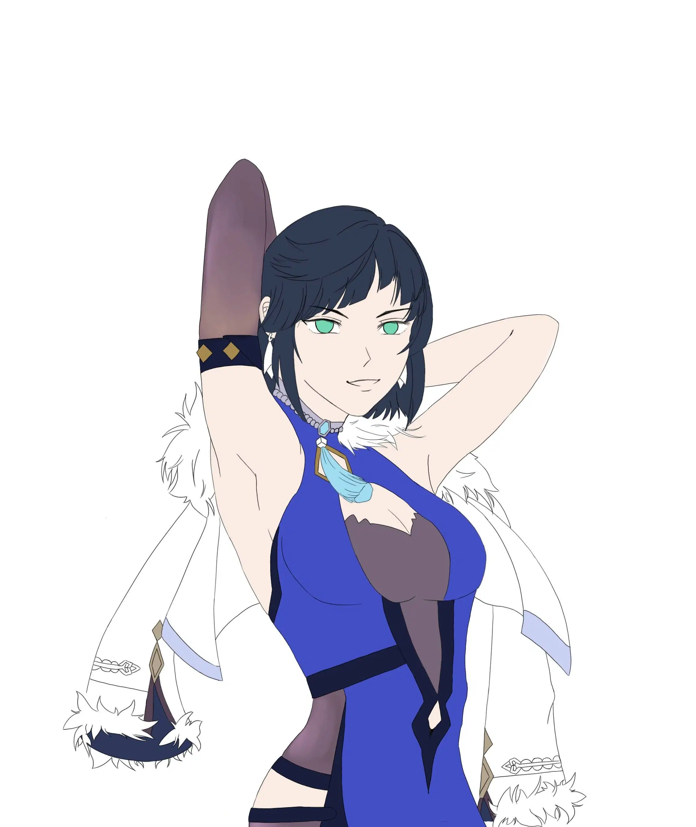my first Yelah Fanart Genshin Impact | HoYoLAB