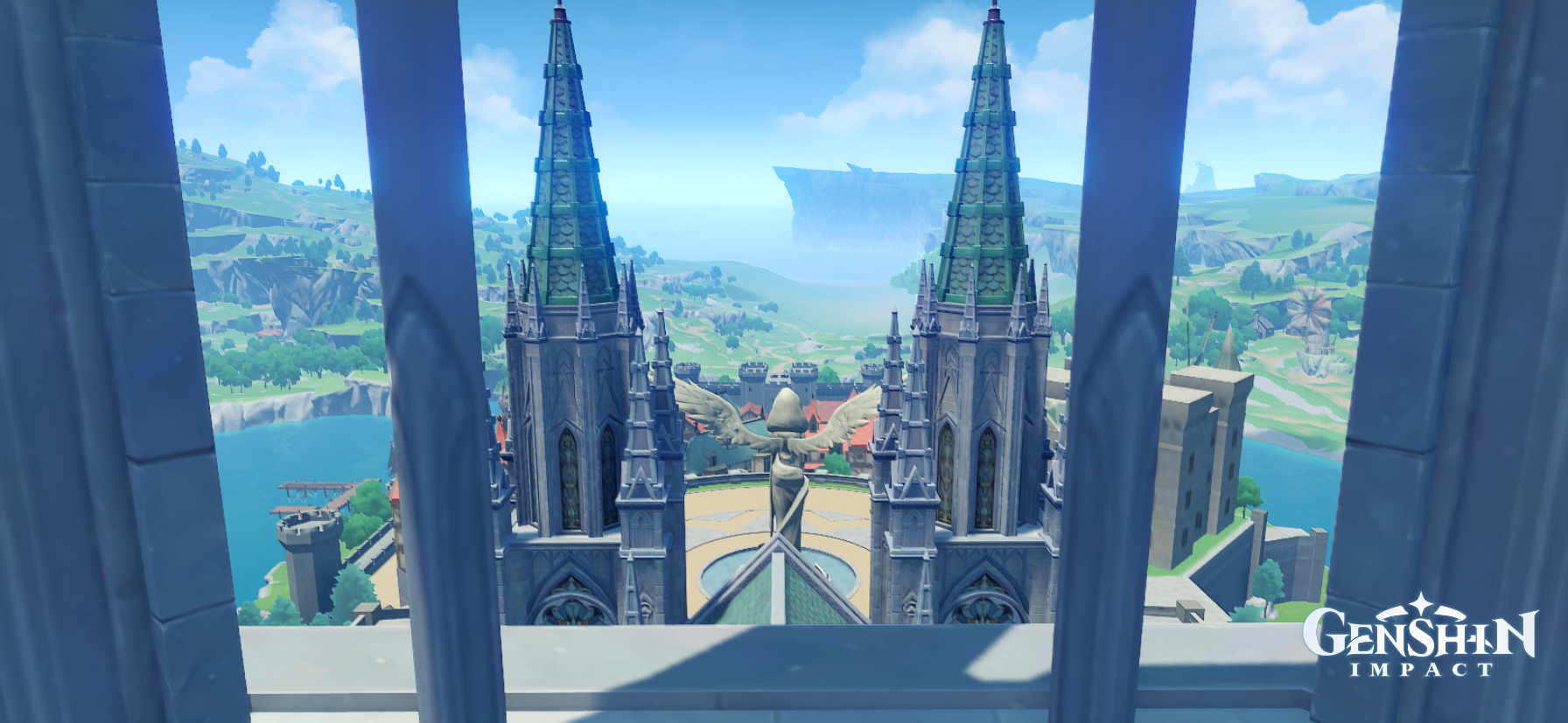 A view from the cathedral Genshin Impact | HoYoLAB