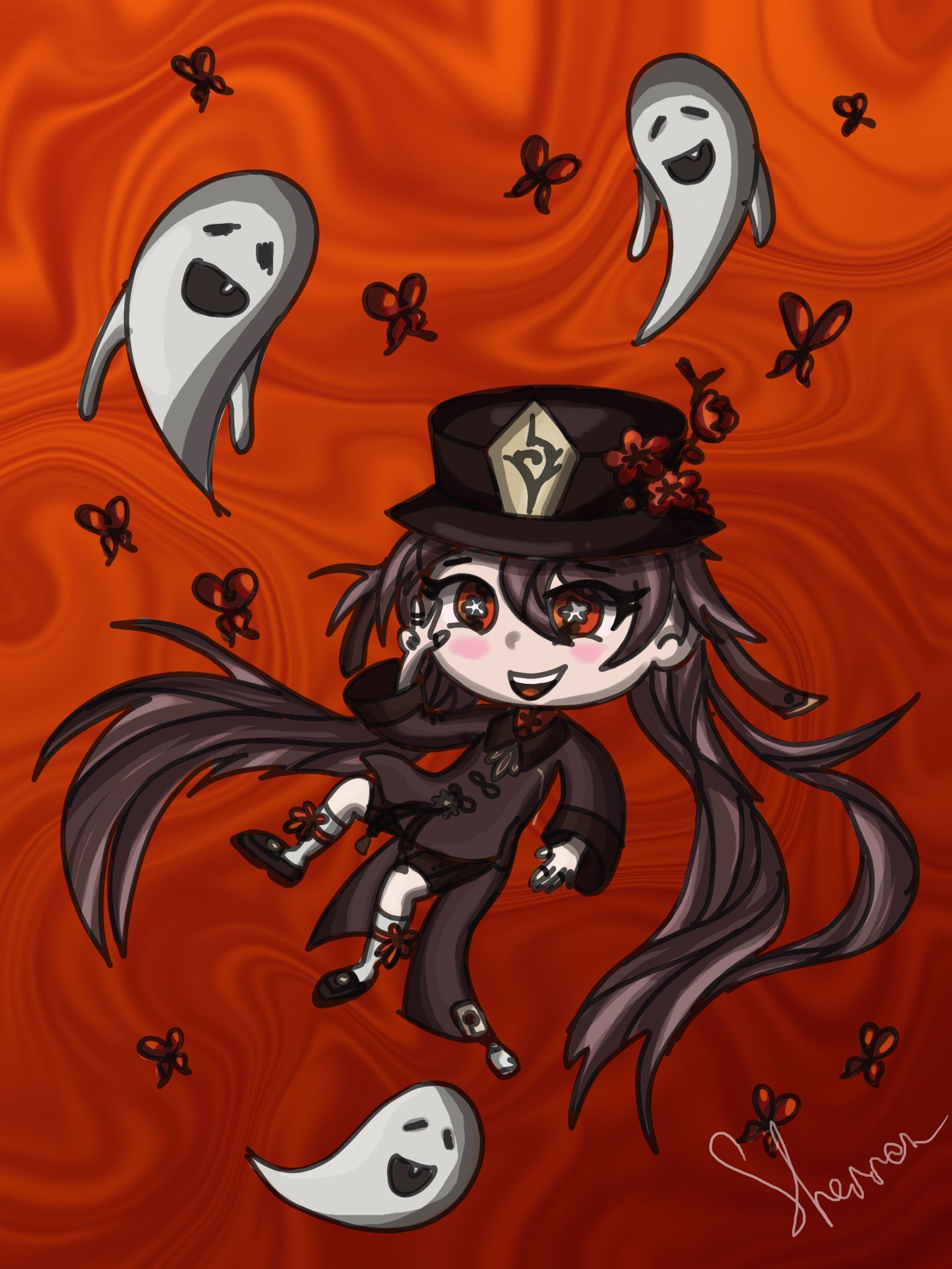 Hu Tao chibi Genshin Impact | HoYoLAB