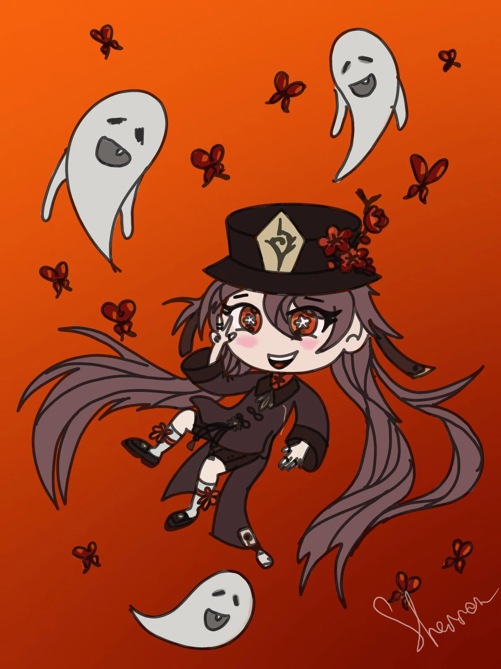 Hu Tao chibi Genshin Impact | HoYoLAB