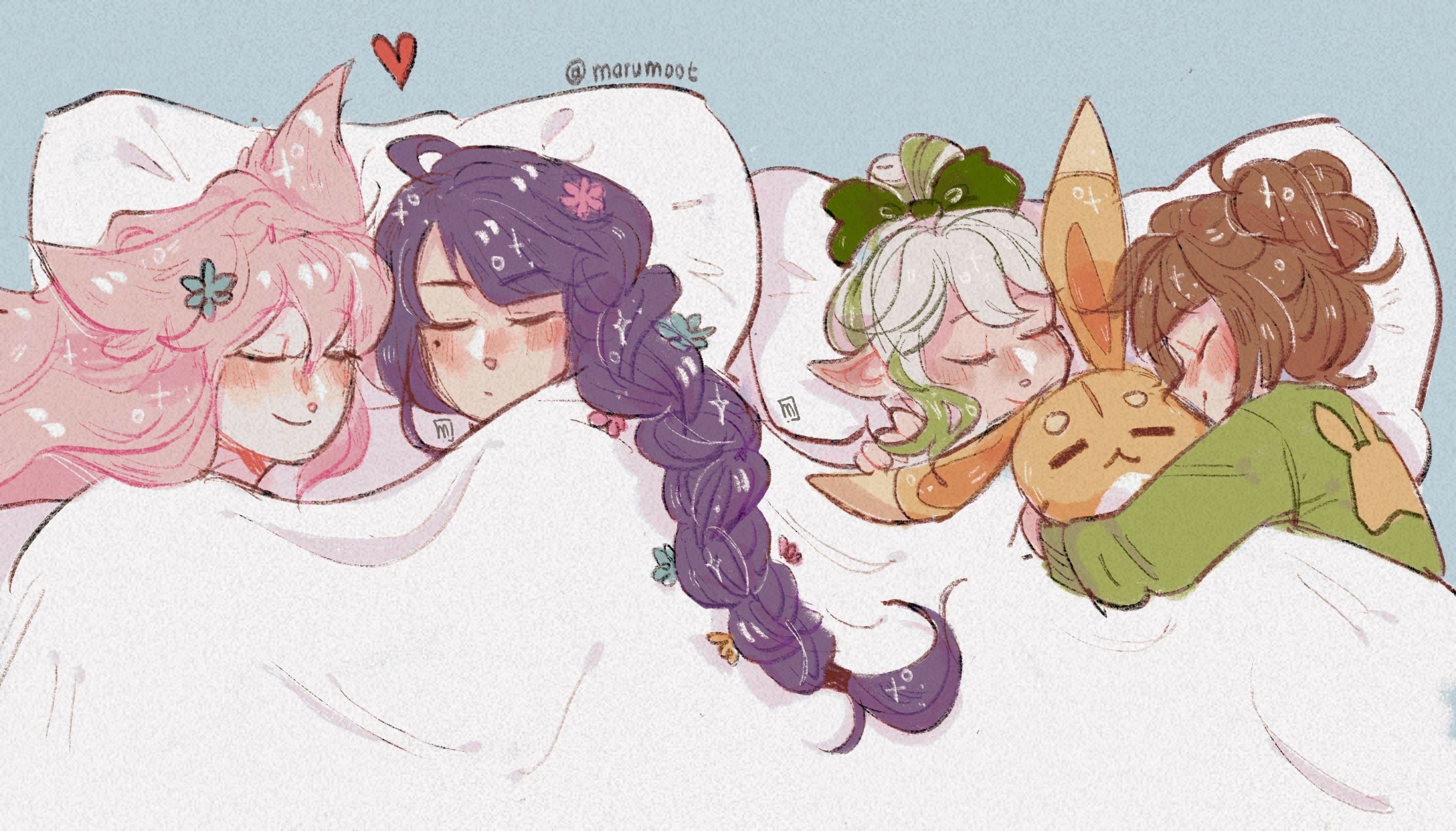 my genshin team sleeping ~ Genshin Impact | HoYoLAB
