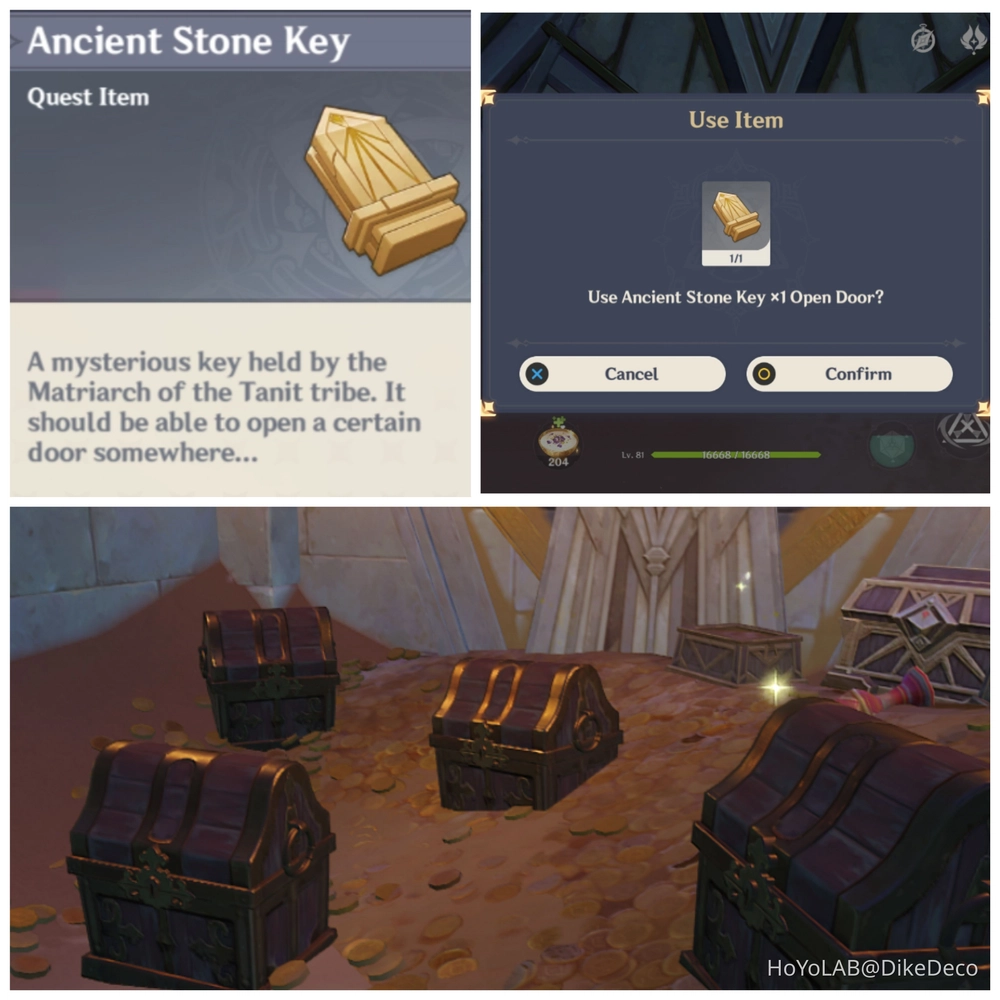 Ancient Stone Key Location | Her Foes Rage Like Great Waters Quest ...