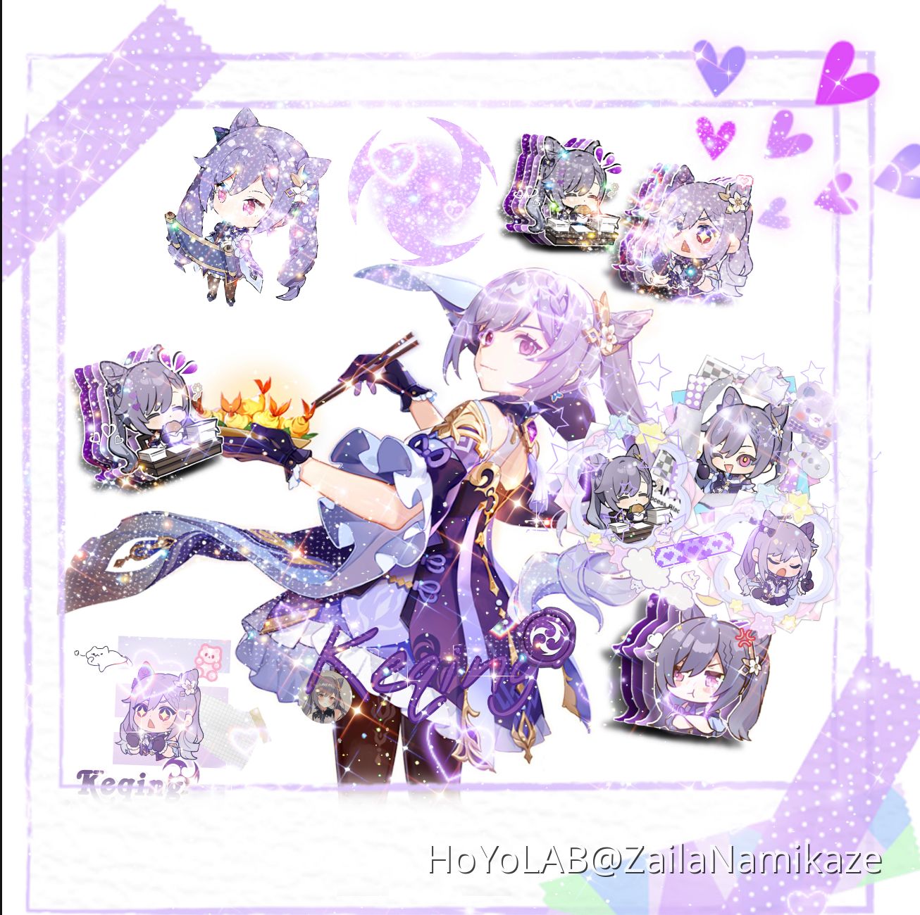 a keqing pfp made by me :) Genshin Impact | HoYoLAB