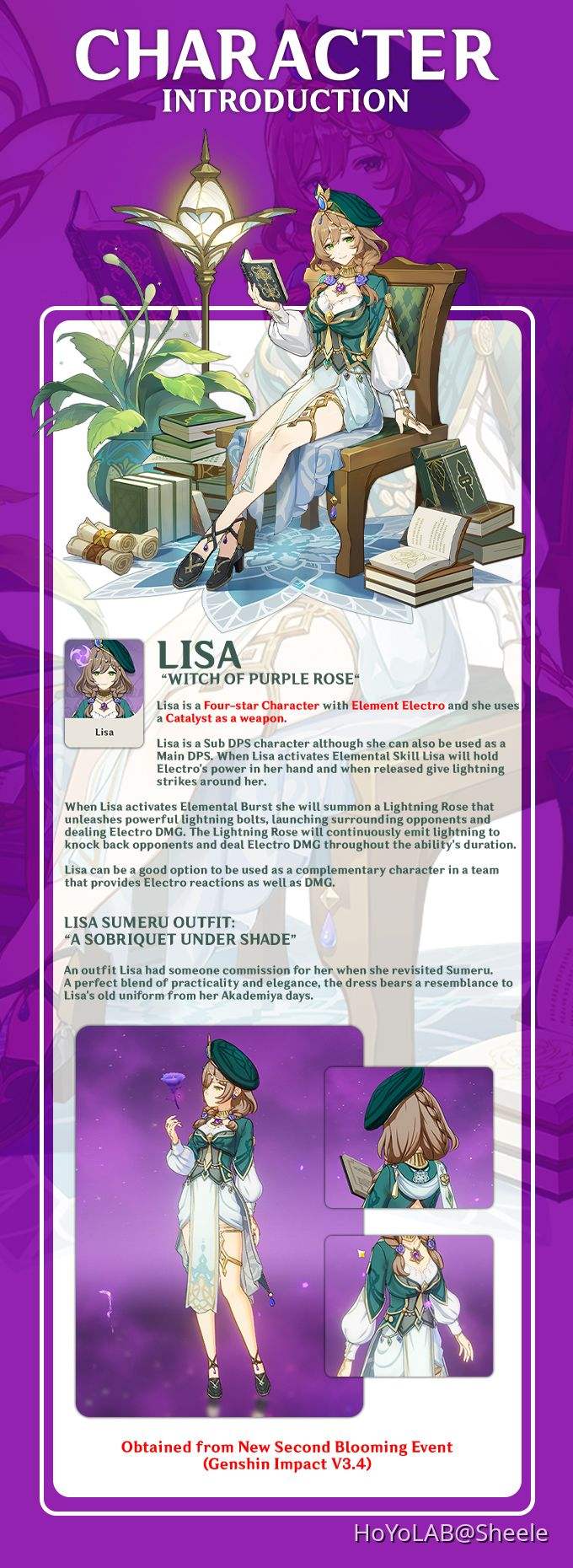 [Version 3.4] Lisa Build - Witch of Purple Rose Genshin Impact | HoYoLAB