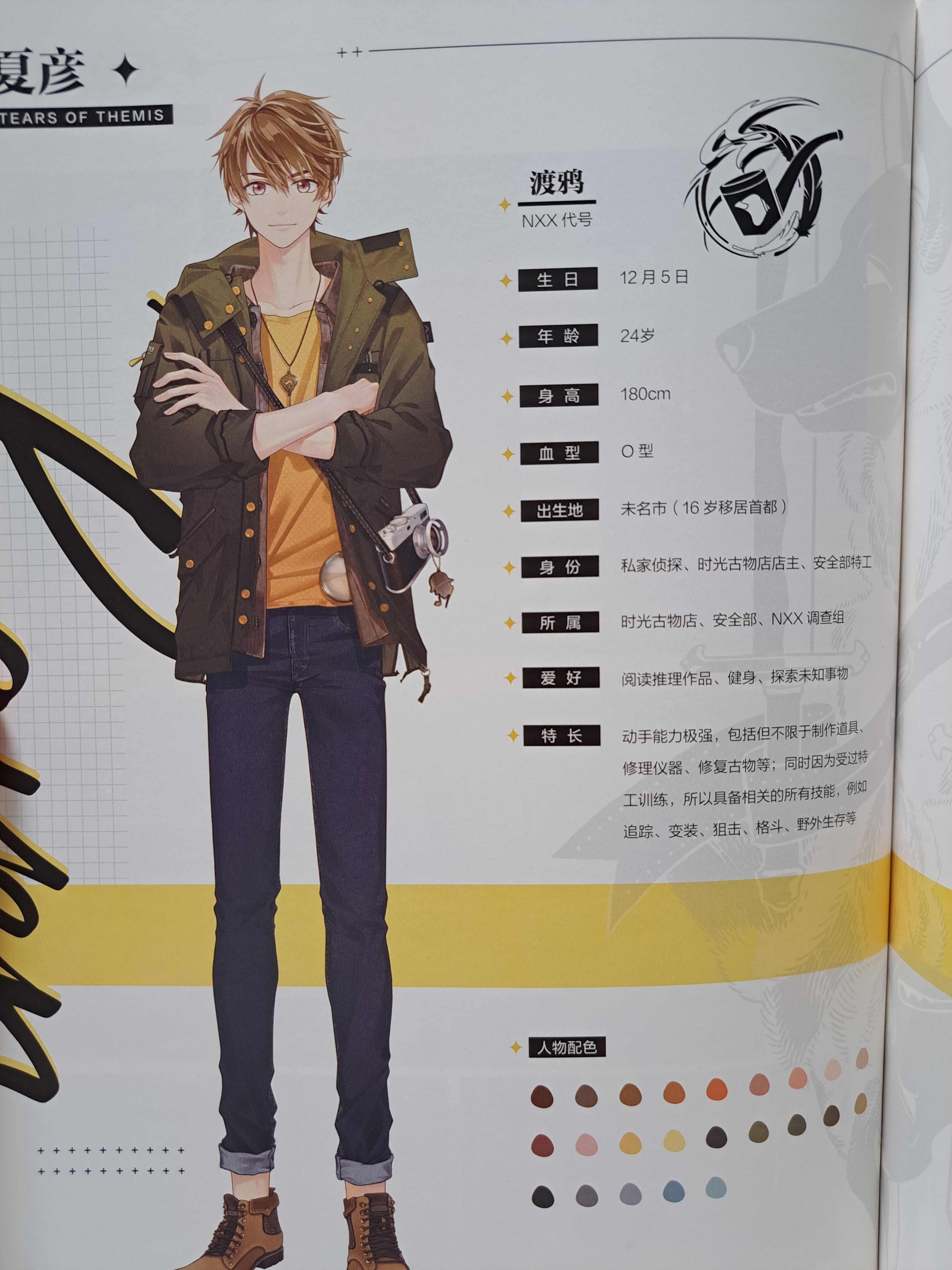 tot artbook character page Tears of Themis | HoYoLAB