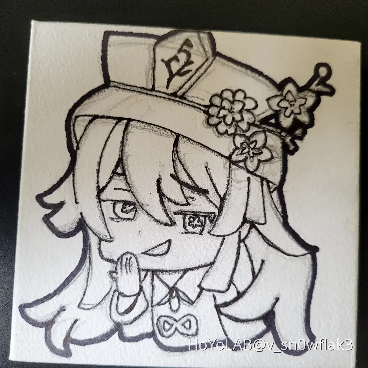 Topic Details Page- Hutao drawing | HoYoLAB