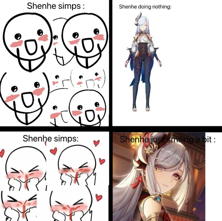 Shenhe meme Genshin Impact | HoYoLAB
