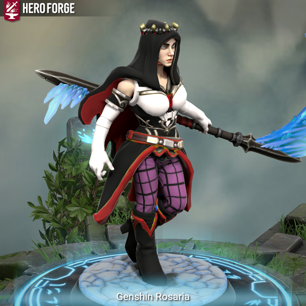 Built Rosaria in HeroForge Genshin Impact | HoYoLAB