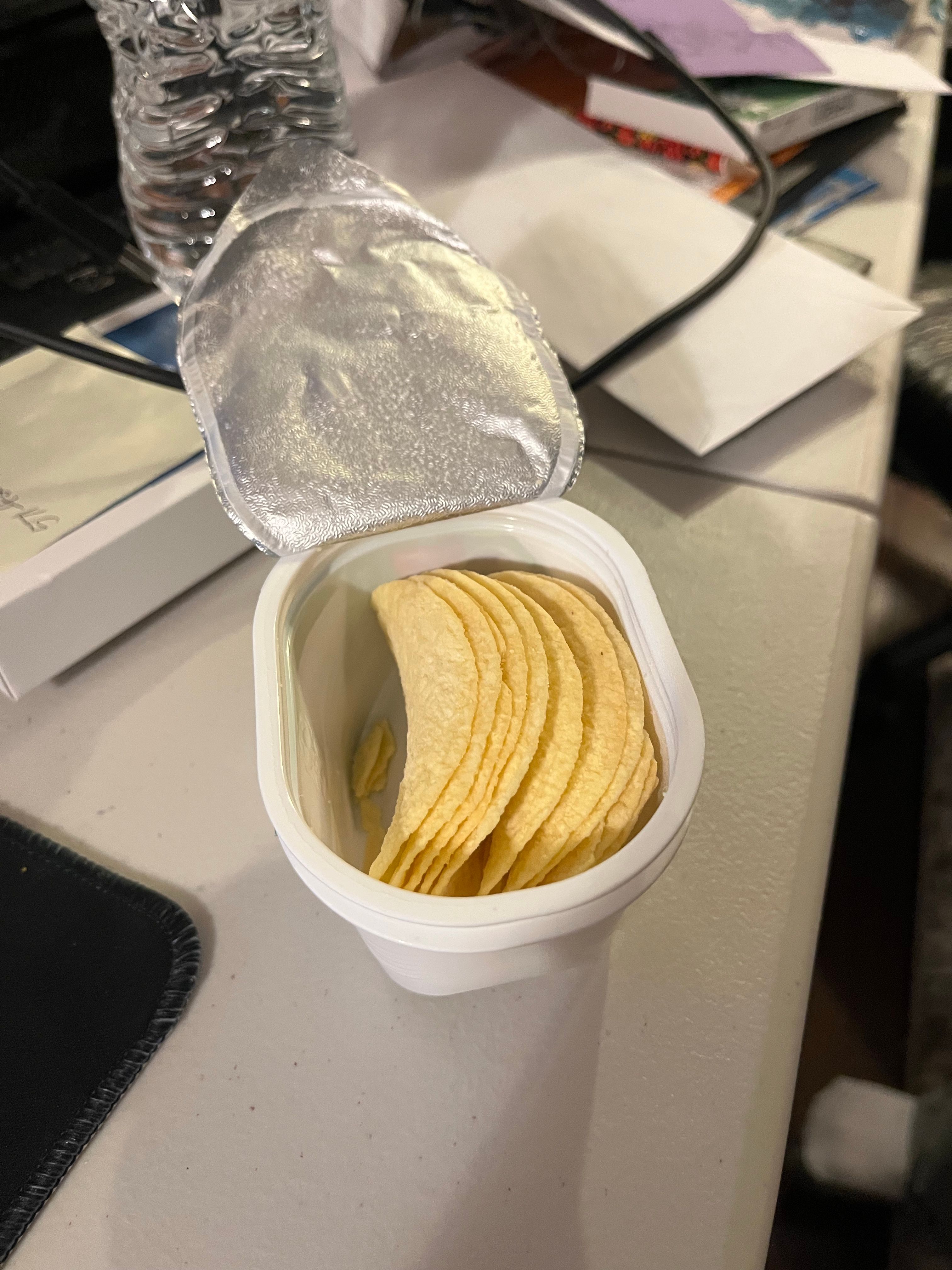 I just wanted to eat my pringles, why they sideways? | HoYoLAB