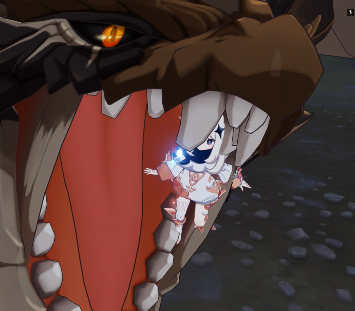 Paimon being eaten Genshin Impact | HoYoLAB