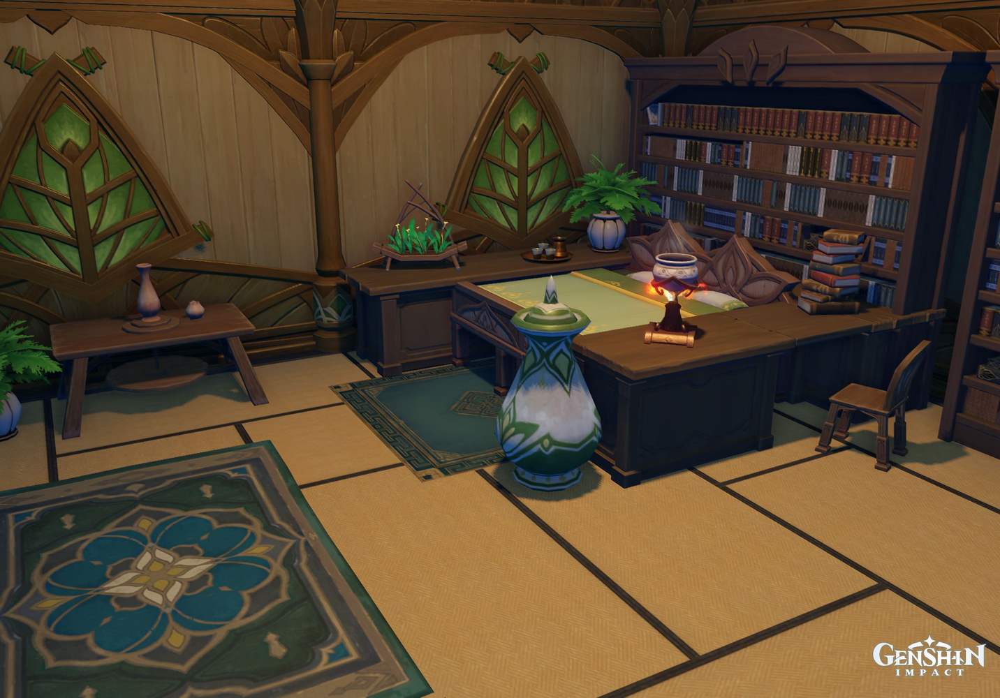 Teapot interior bedroom build Genshin Impact | HoYoLAB