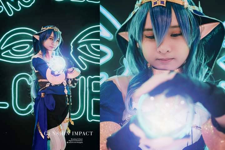 my Layla cosplay from Genshin Impact in Cebu lit fest photo shoots ...