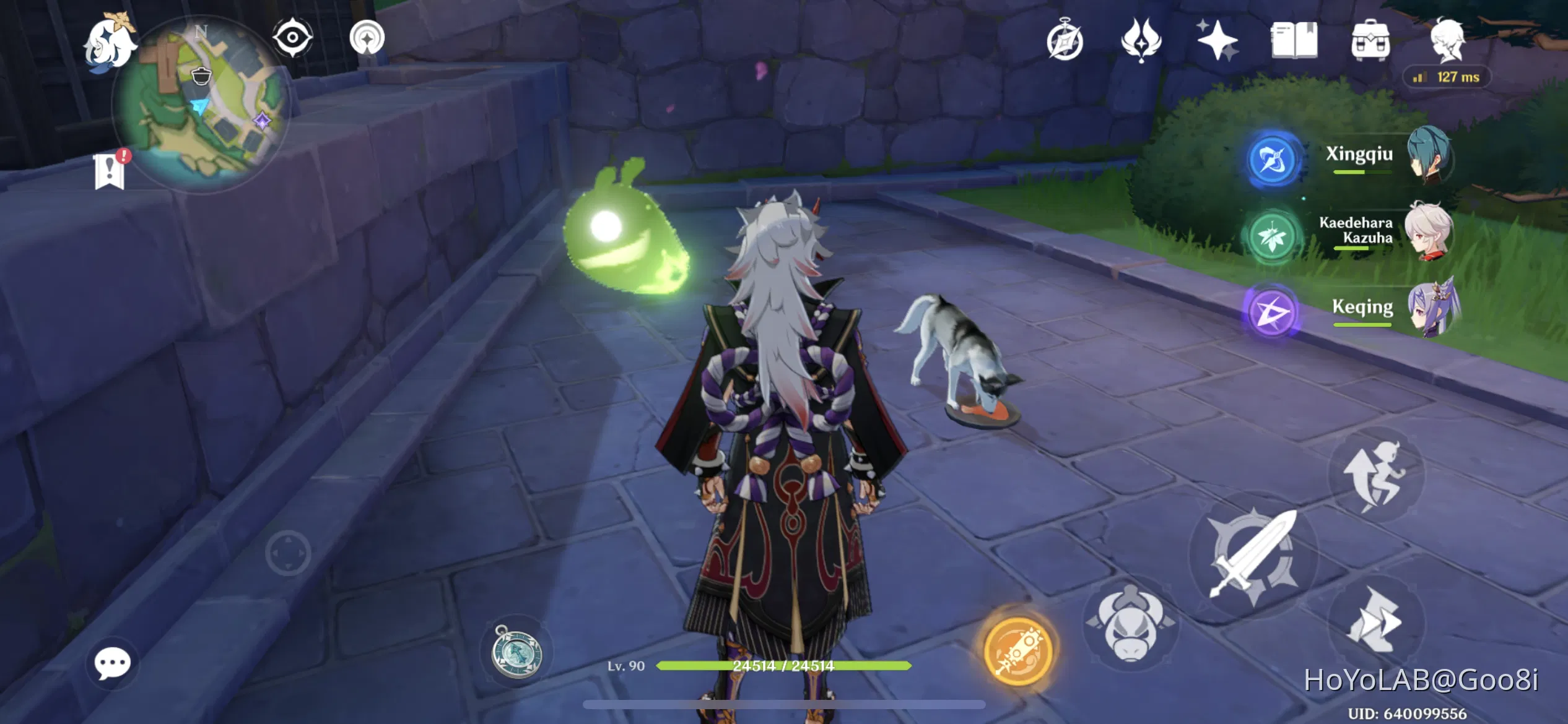 New Random event where you get to feed one of the Inazuma Dogs ...