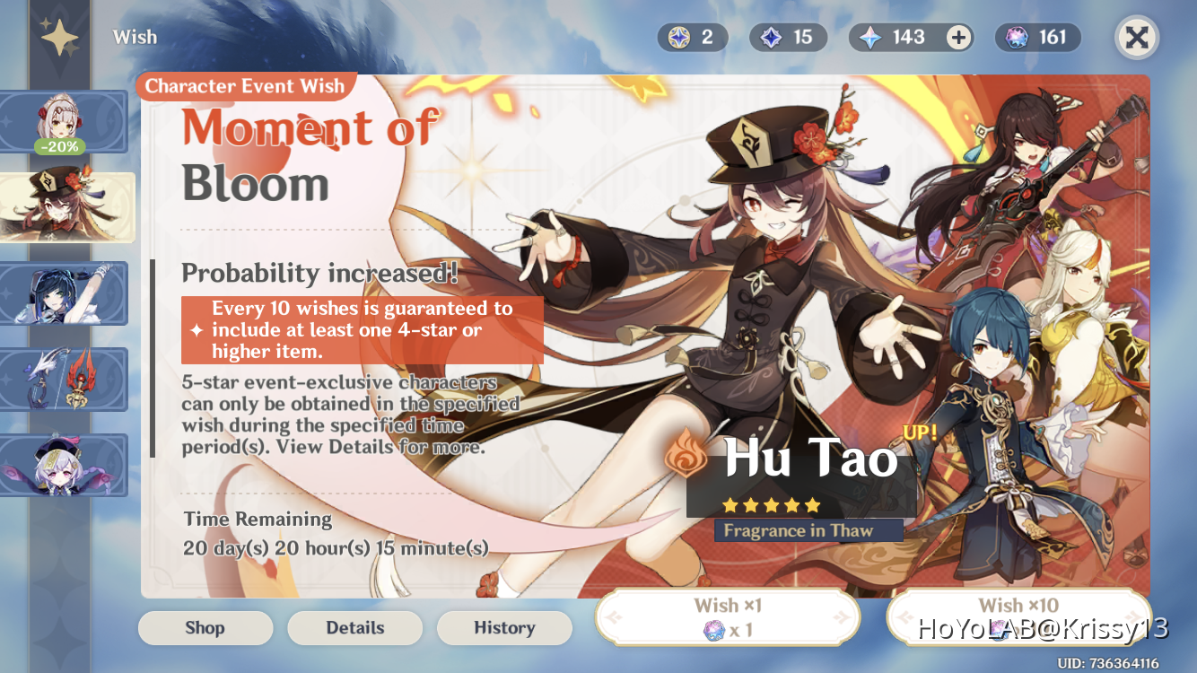 I need your best Hu Tao wishing rituals Genshin Impact | HoYoLAB