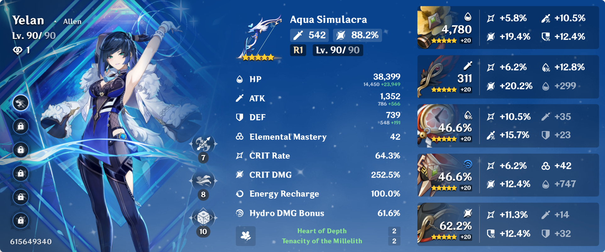 Yelan Build Genshin Impact | HoYoLAB