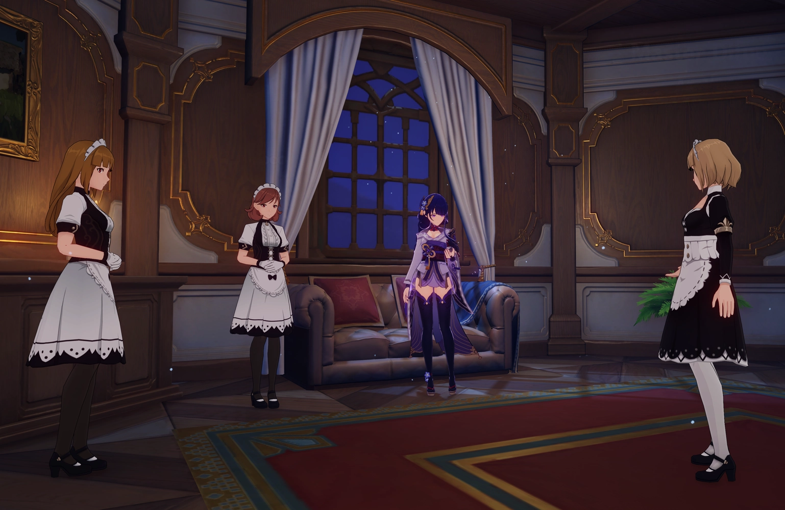 Raiden discovers maid costume Genshin Impact | HoYoLAB