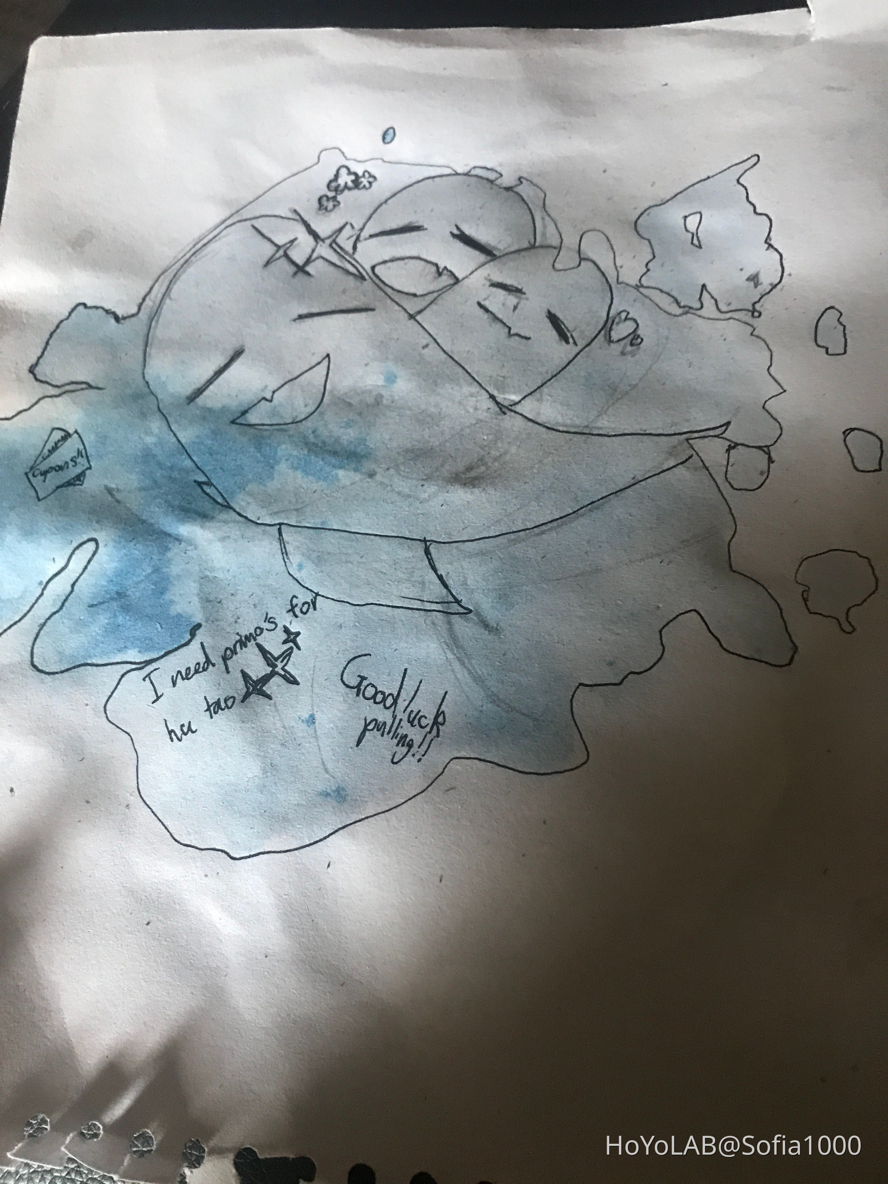 Hu tao’s ghost and other ghost hanging out (my first splash art ...
