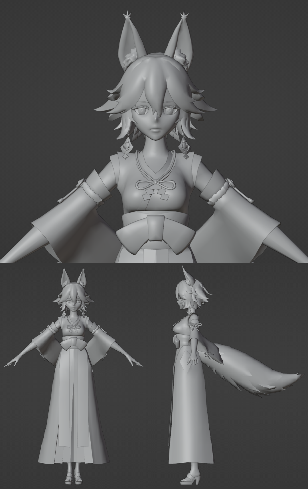 Kitsune Saiguu Fan Art (WIP) Genshin Impact | HoYoLAB