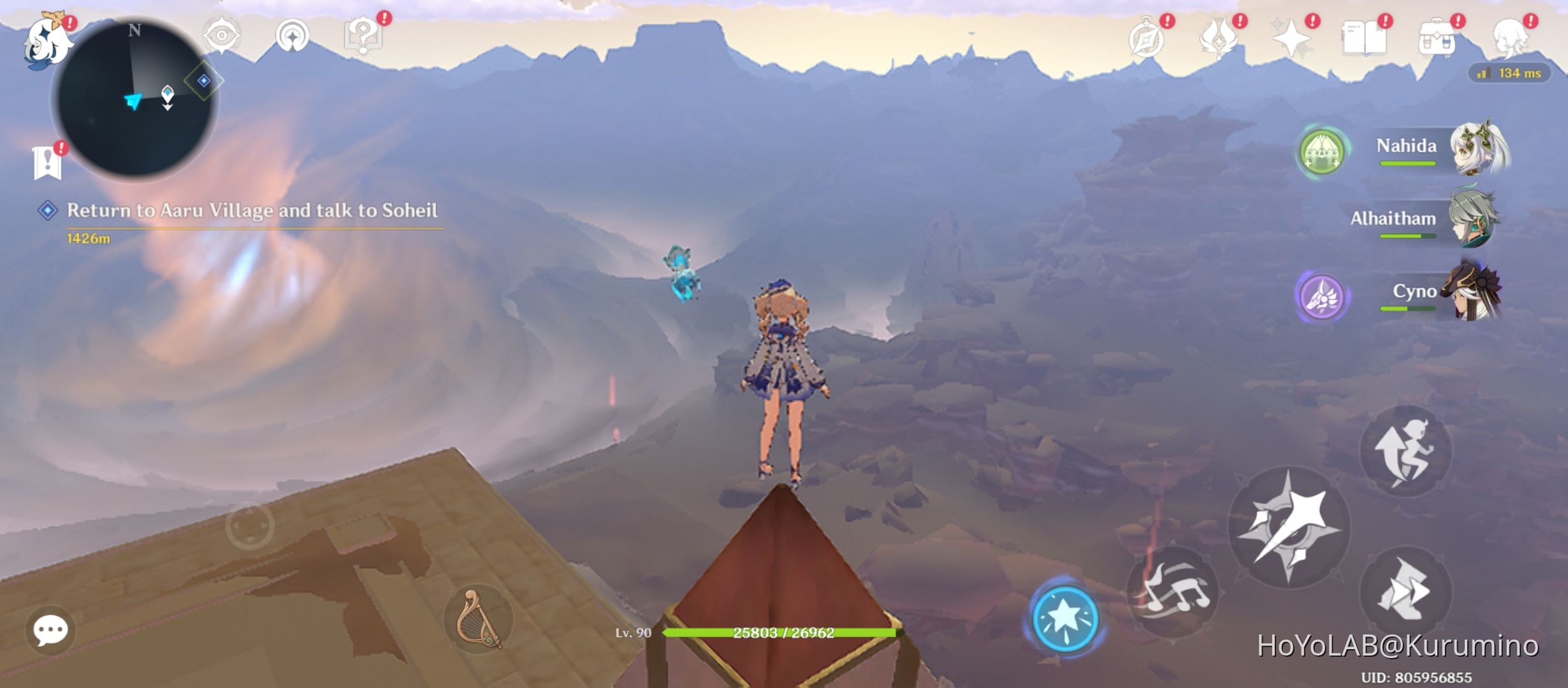 Reached the top of the biggest pyramid Genshin Impact | HoYoLAB