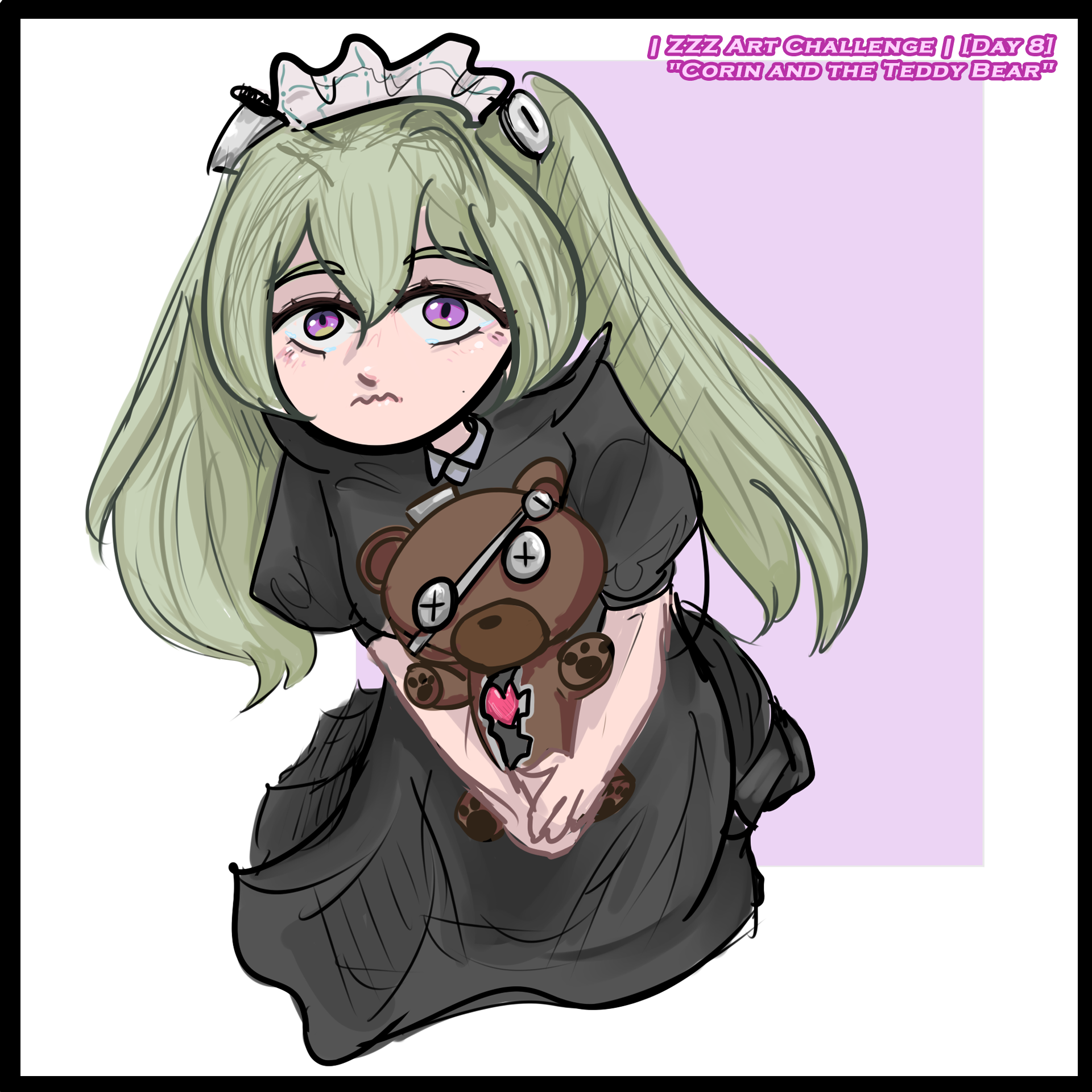 | ZZZ Art Challenge | [Day 8] - "Corin and The Teddy Bear" Zenless Zone ...