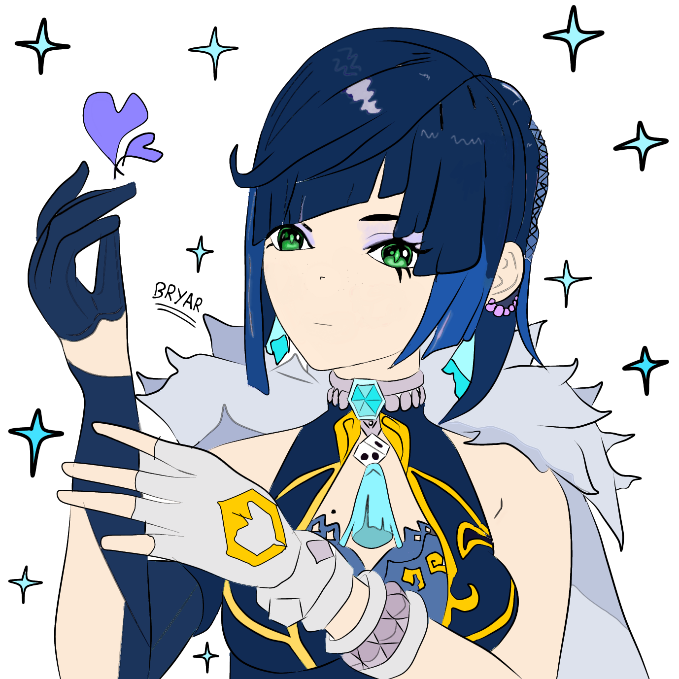 Yelan fan art Genshin Impact | HoYoLAB