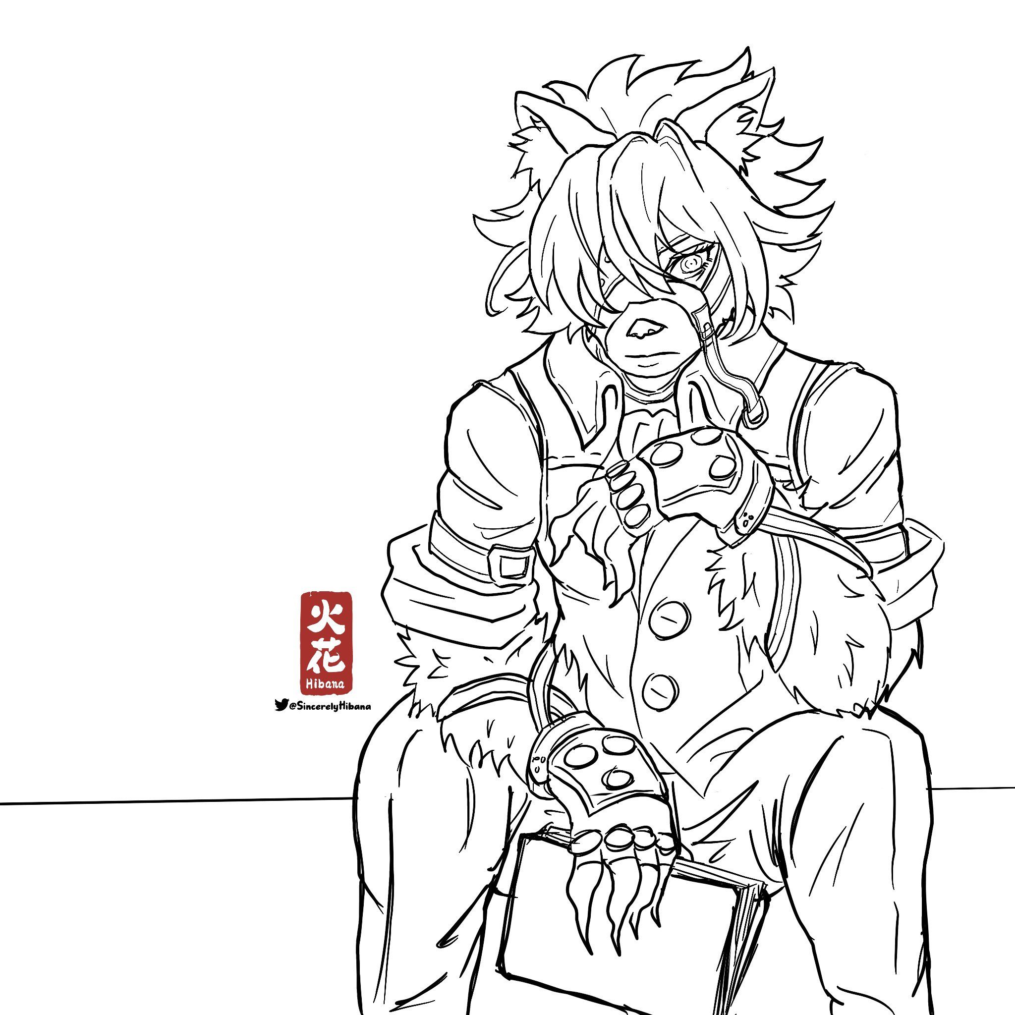 ZZZ Art Challenge [Day 9] — "Lycaon and a Book." Zenless Zone Zero | HoYoLAB