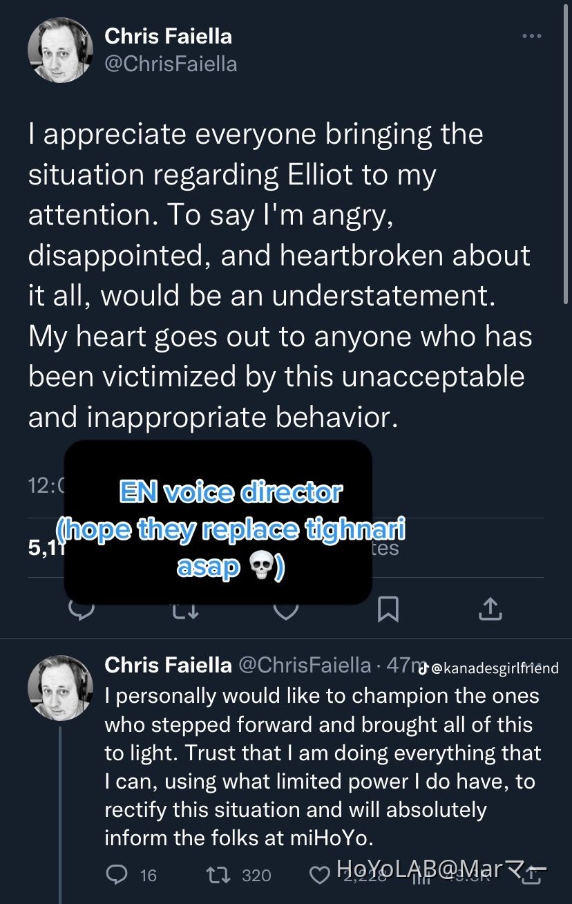 Genshin Impact’s VAS response to the Elliot Gindi (Tighnari’s VA ...