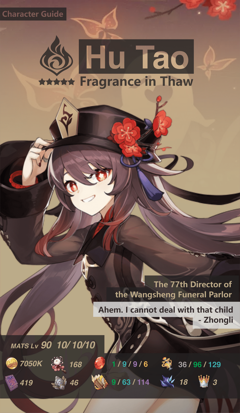 [Version 3.4] Hu Tao - Character Guide Genshin Impact | HoYoLAB