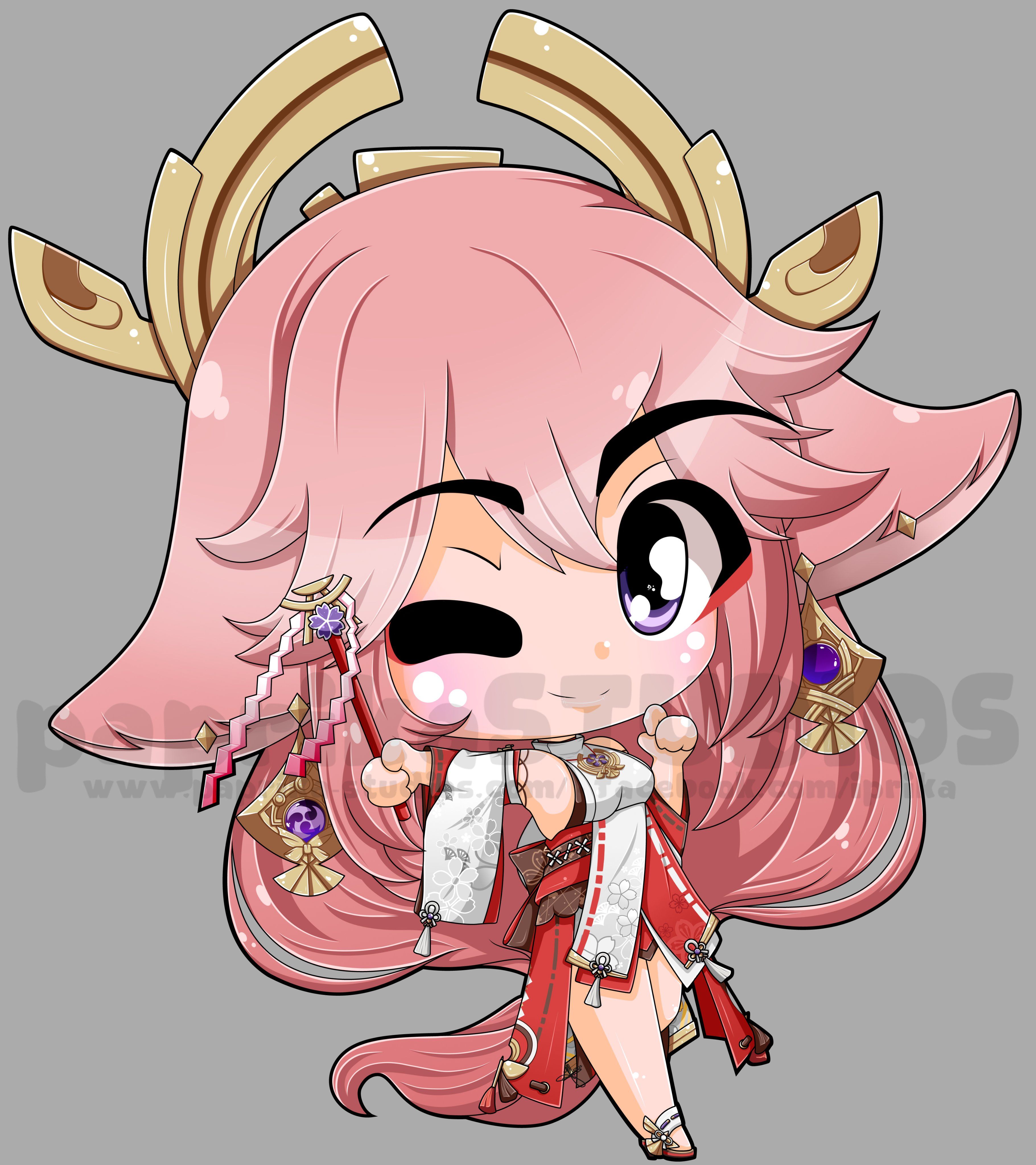 Chibi Yae Miko Genshin Impact | HoYoLAB