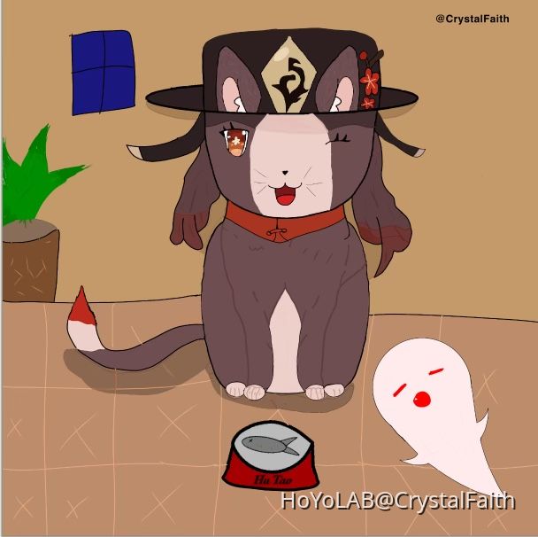 Cute but deadly Hu Tao Cat Genshin Impact | HoYoLAB