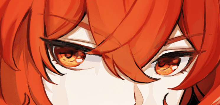 Giving Sucrose other characters color pallets pt. 1 Diluc Genshin ...