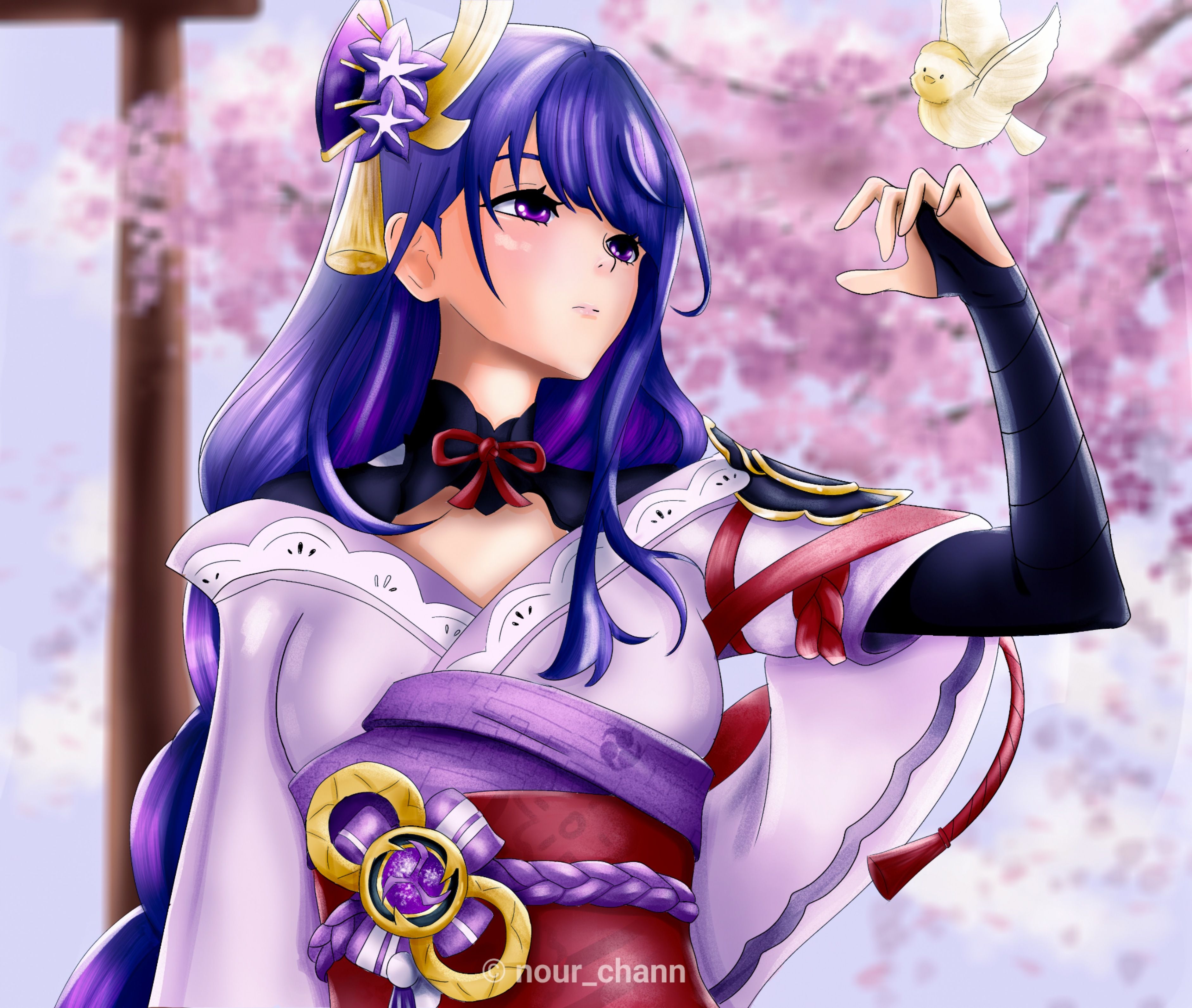 My Drawing for Raiden Shogun Genshin Impact | HoYoLAB