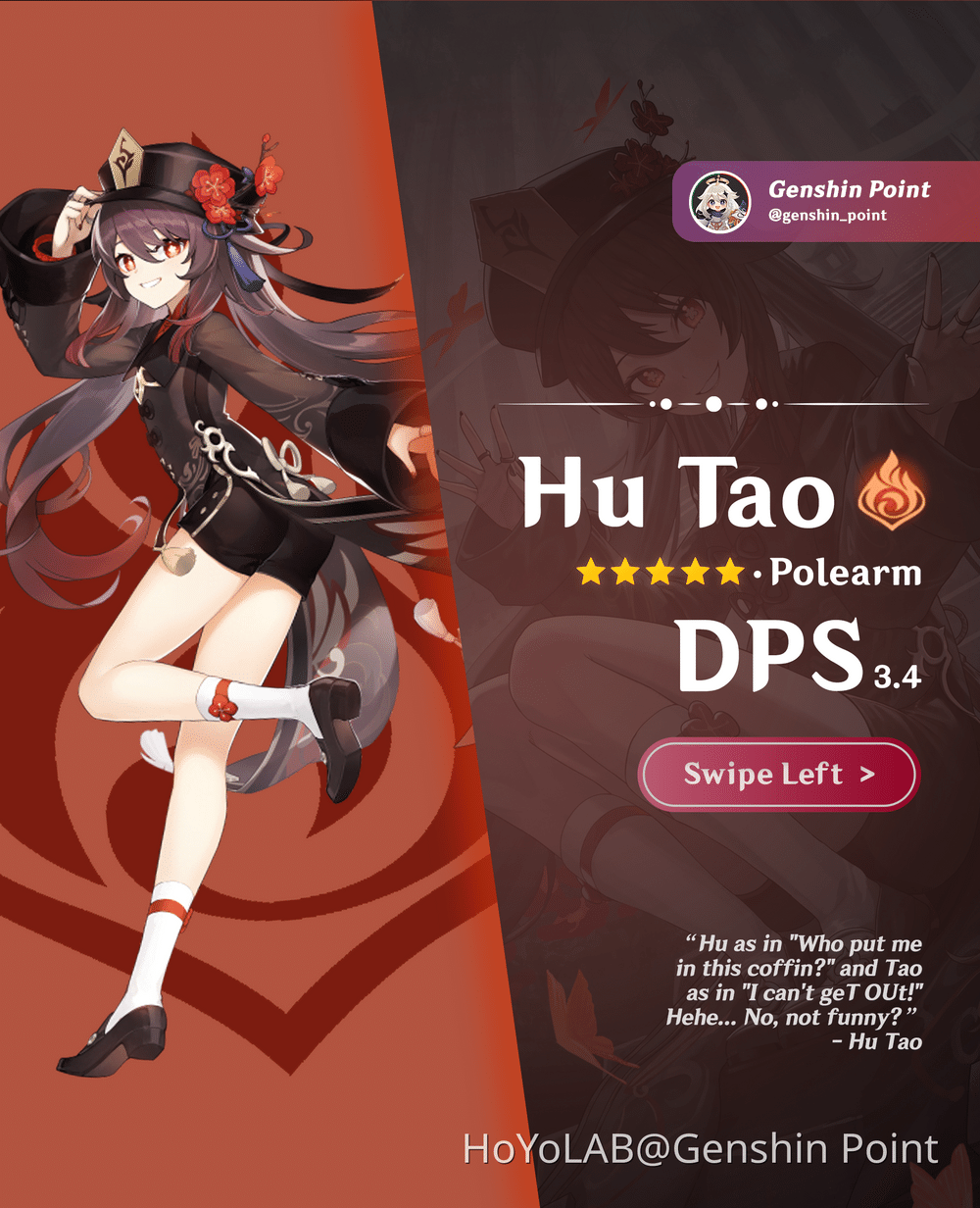 Hu Tao - DPS Build Genshin Impact | HoYoLAB